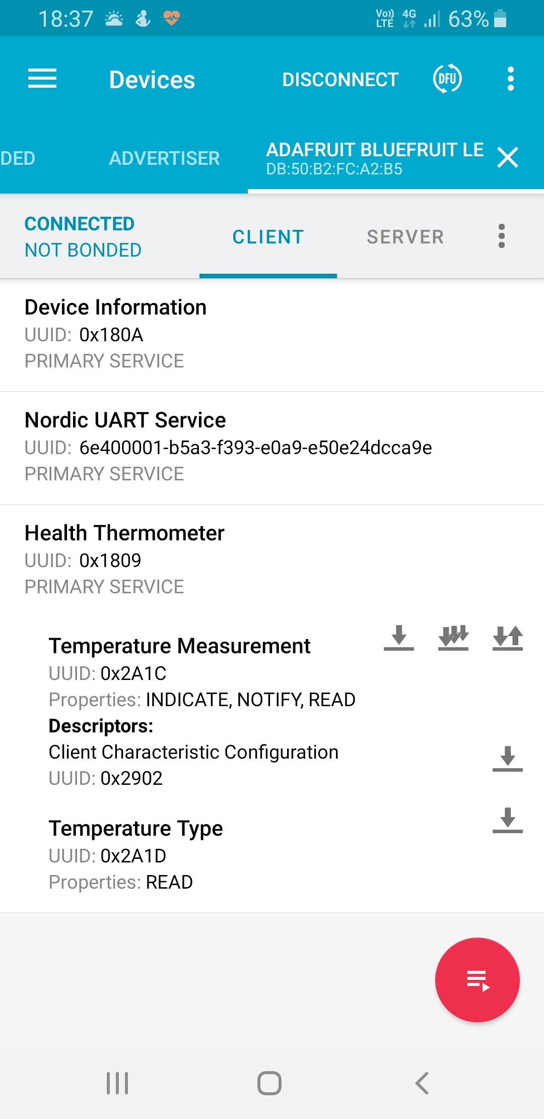 Web Bluetooth does not evaluate characteristic properties from nRF51 ...