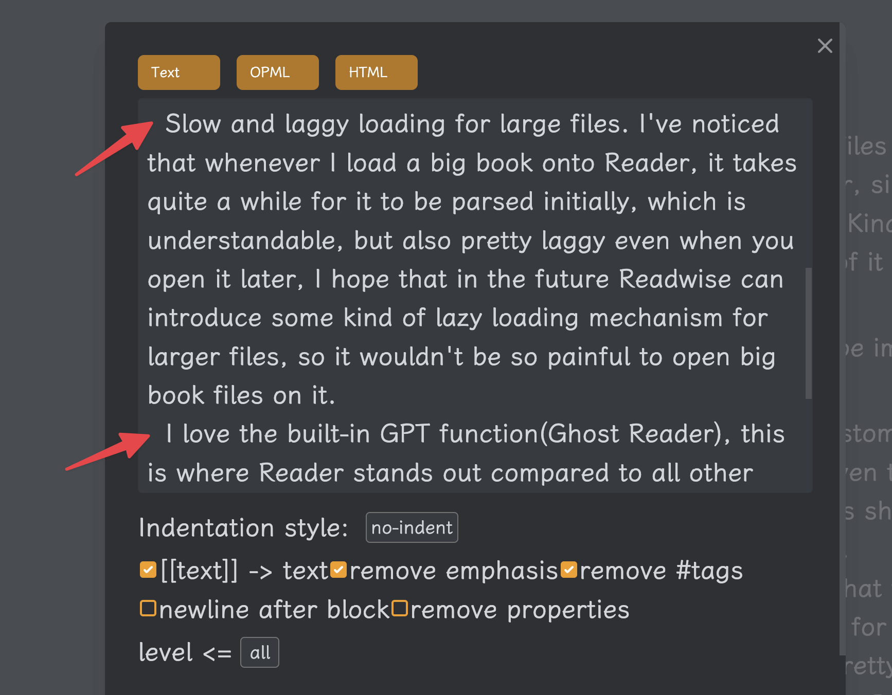 ramdom indentation added when exporting selected text · Issue #9102 · logseq/logseq · GitHub