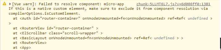 vue3 使用 tsx 使用 存在 isCustomElement 警告 · Issue #786 · jd-opensource/micro-app · GitHub