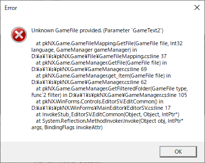 Error message for dumping SV roms with Deserializer type'Lazy' · Issue #341 · kwsch/pkNX · GitHub