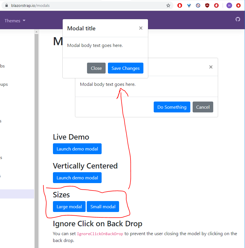 Modal Backdrop is not functioning · Issue #198 · chanan/BlazorStrap · GitHub