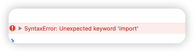 import 'uno.css' SyntaxError: Unexpected keyword 'import' in Safari ...