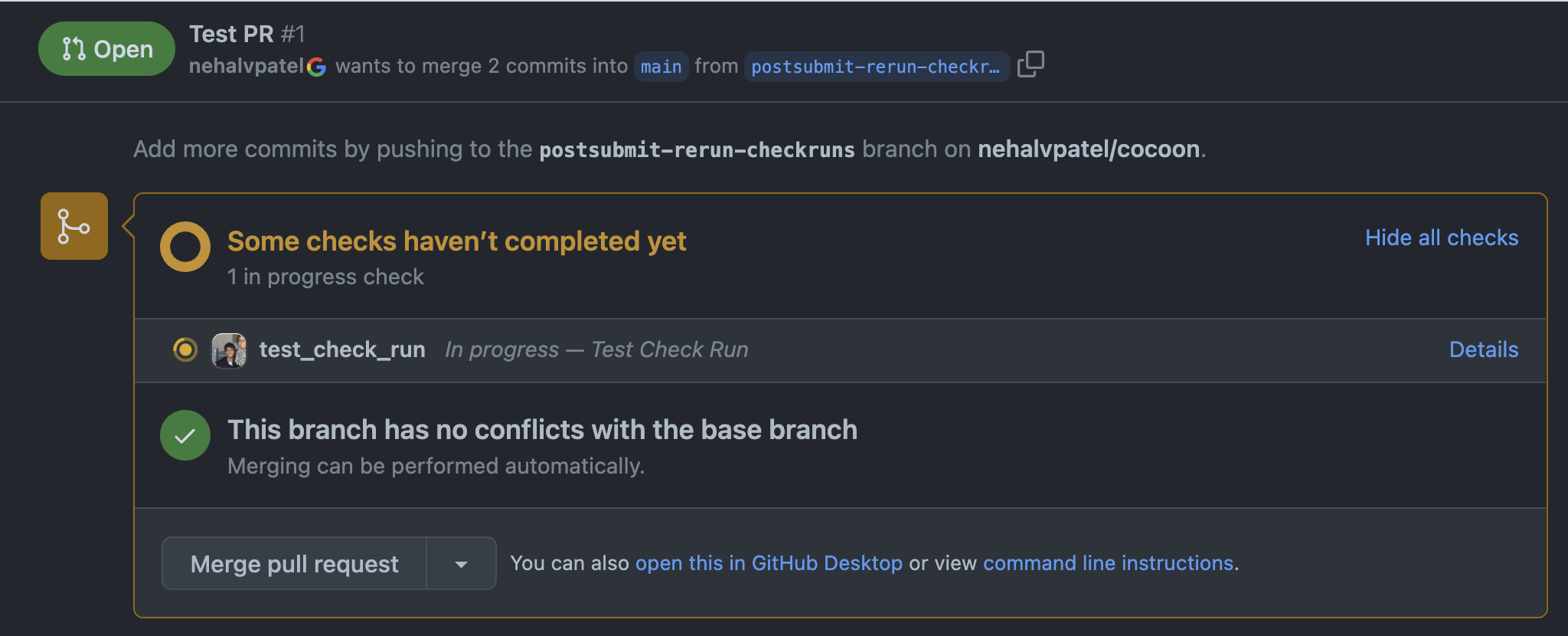 Fix postsubmit reruns triggered from GitHub UI · Issue #116739 · flutter/flutter · GitHub