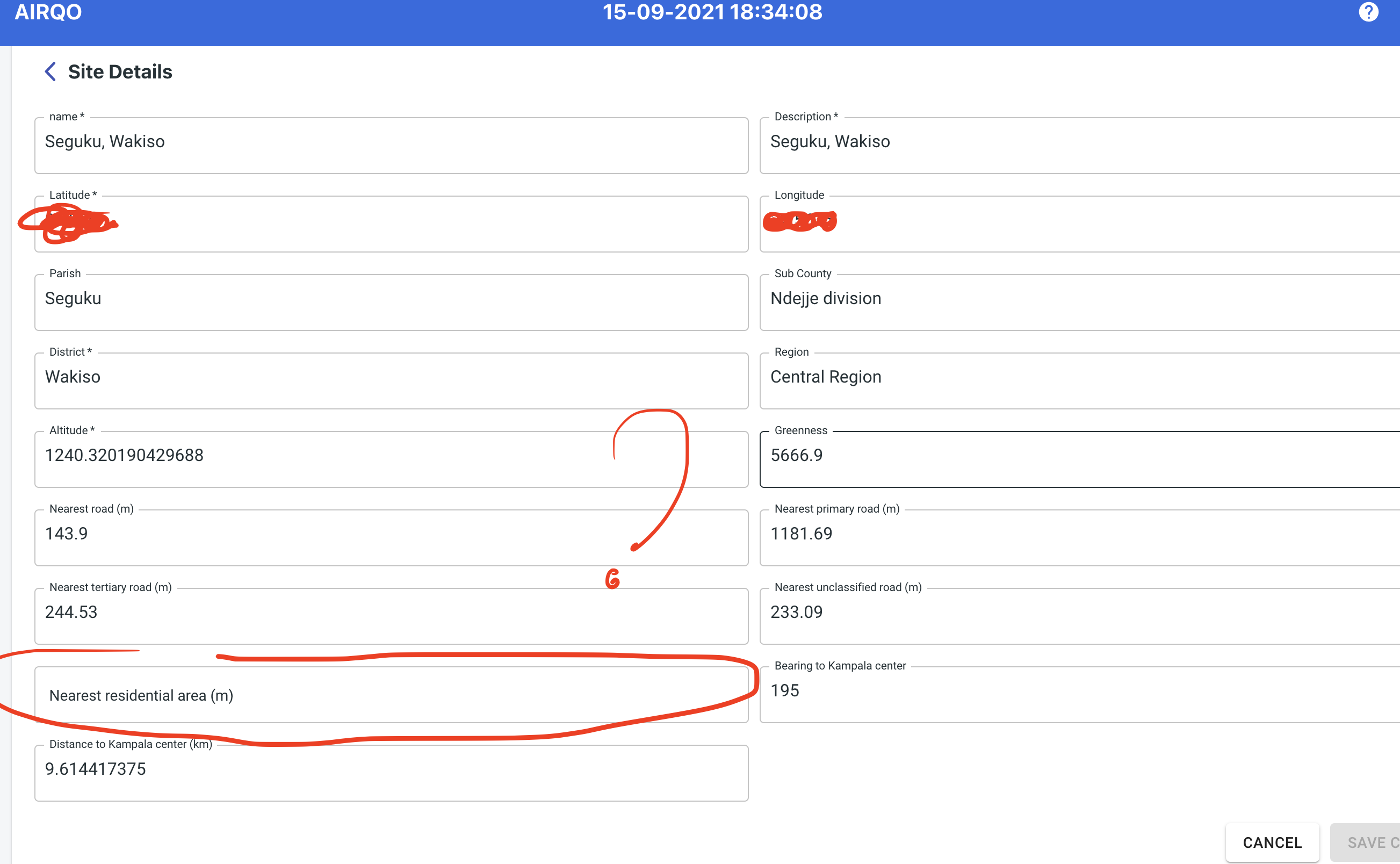 distance to nearest residential road (area) missing · Issue #448 · airqo-platform/AirQo-frontend ...