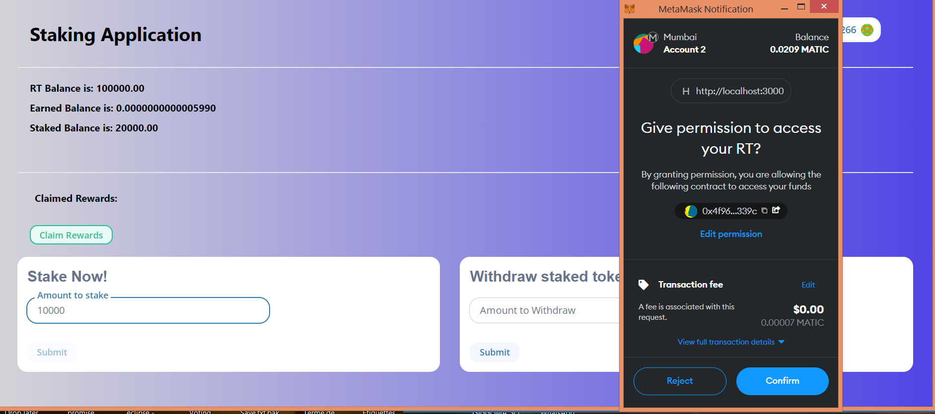 GitHub - josamuna/StakingDApp: Staking DeFi Demo Project