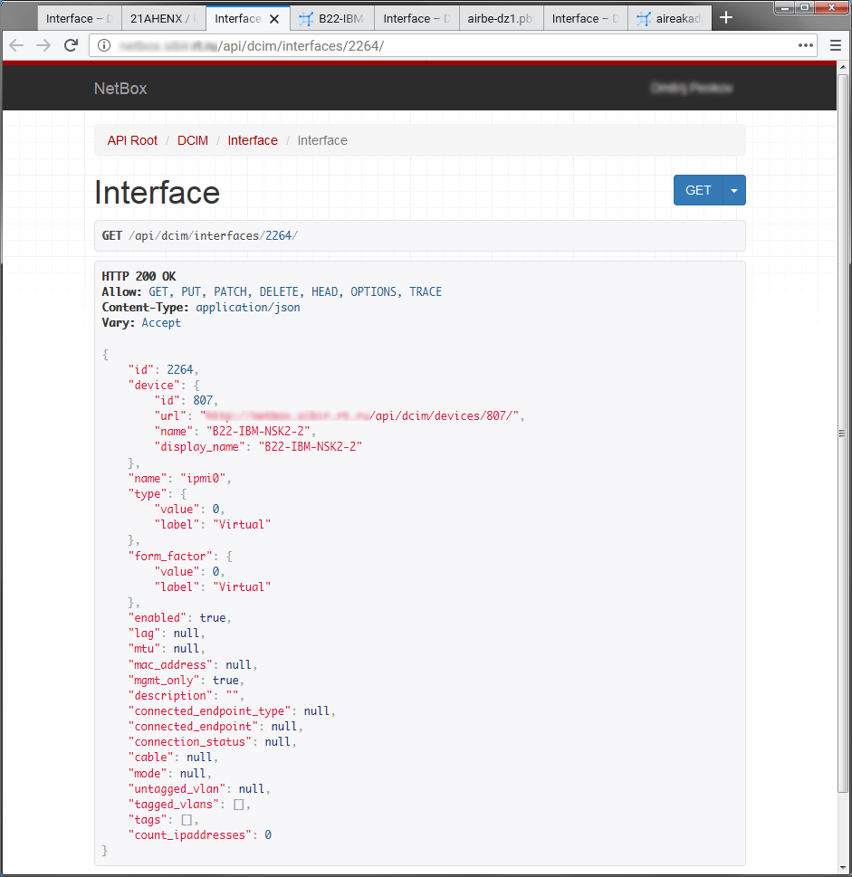 Impossibility Of Getting Info About Interface Object Thats Hanged On Vm · Issue 3417 · Netbox