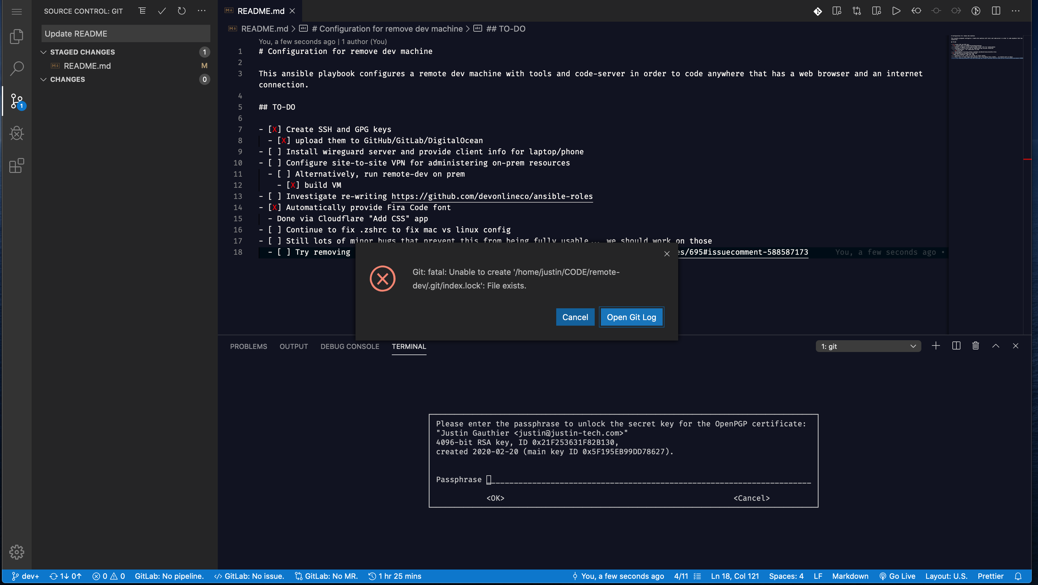 SSH and GPG keys · Issue #695 · coder/code-server · GitHub