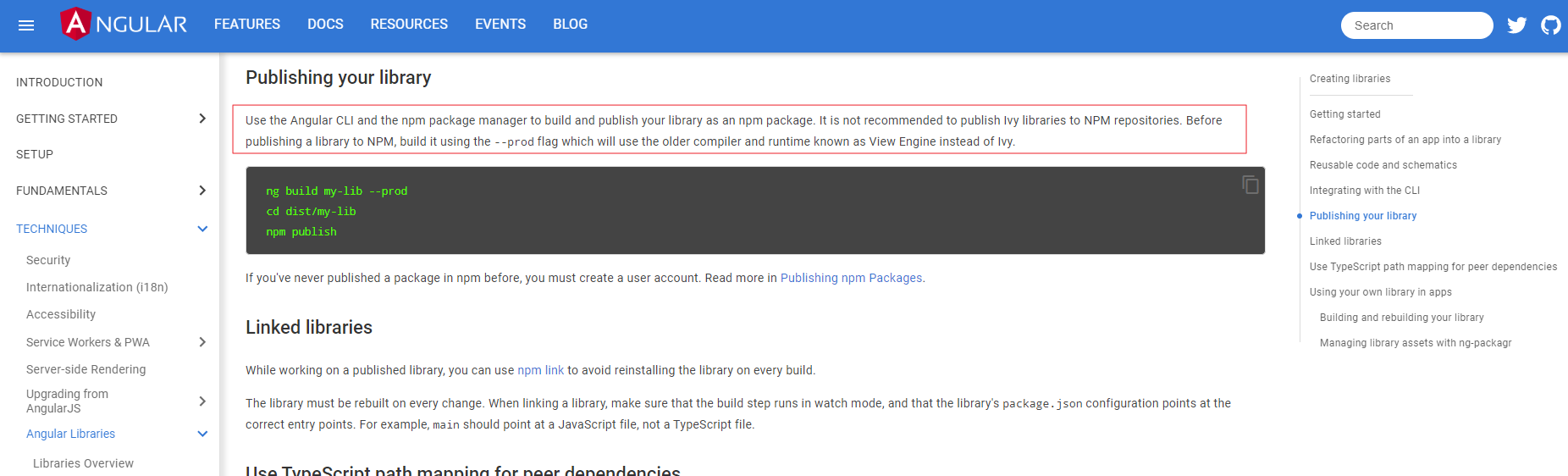 Guidance for Ivy when publishing library · Issue #35625 · angular/angular · GitHub