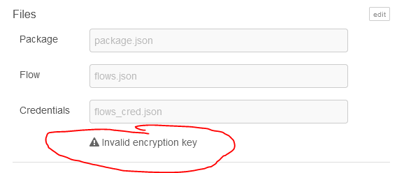 Credential Decryption fails on local Project open · Issue #2868 · node-red/node-red · GitHub