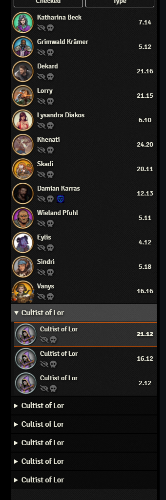 [Bug]: Group by Selection skips ungrouped actors in combat (and doesn't sort them by initiative ...
