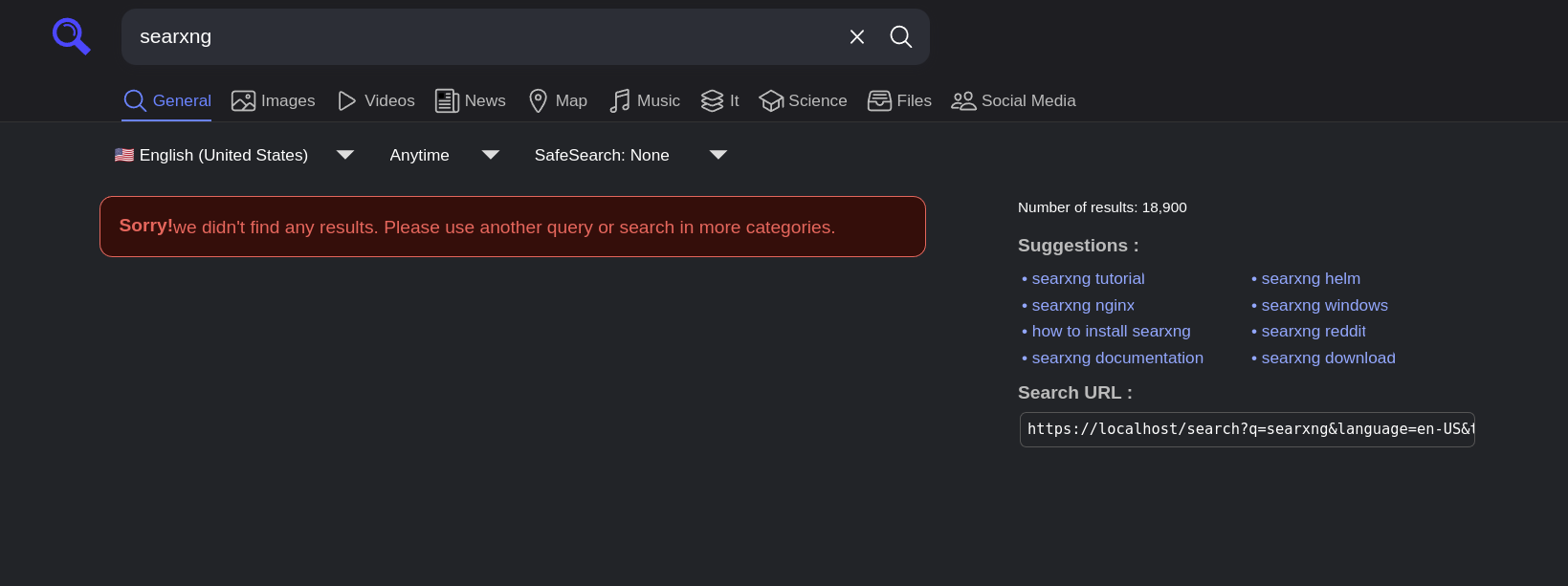 After a while, no results · Issue #109 · searxng/searxng-docker · GitHub