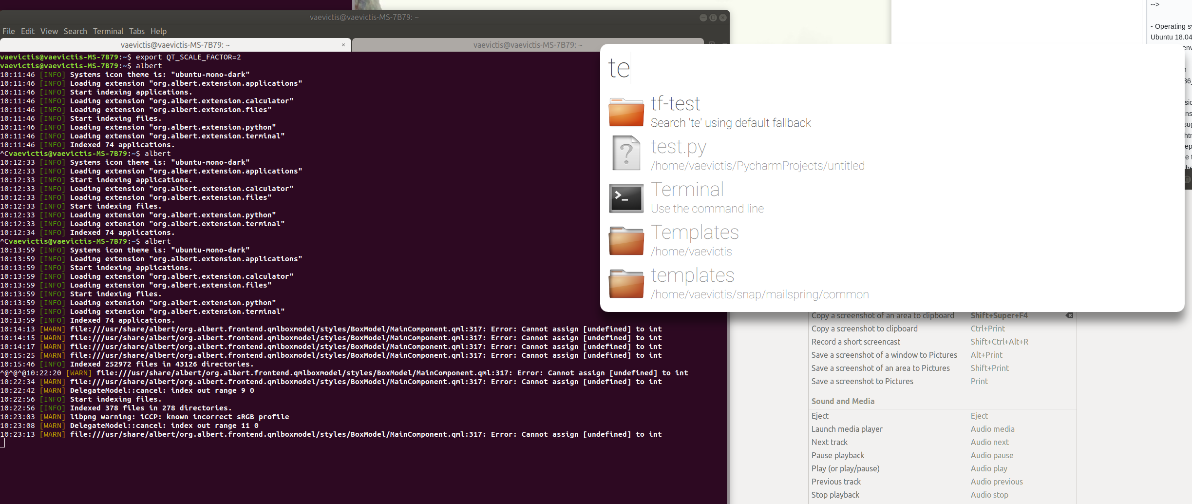 When click on item I get an error · Issue #692 · albertlauncher/albert ...