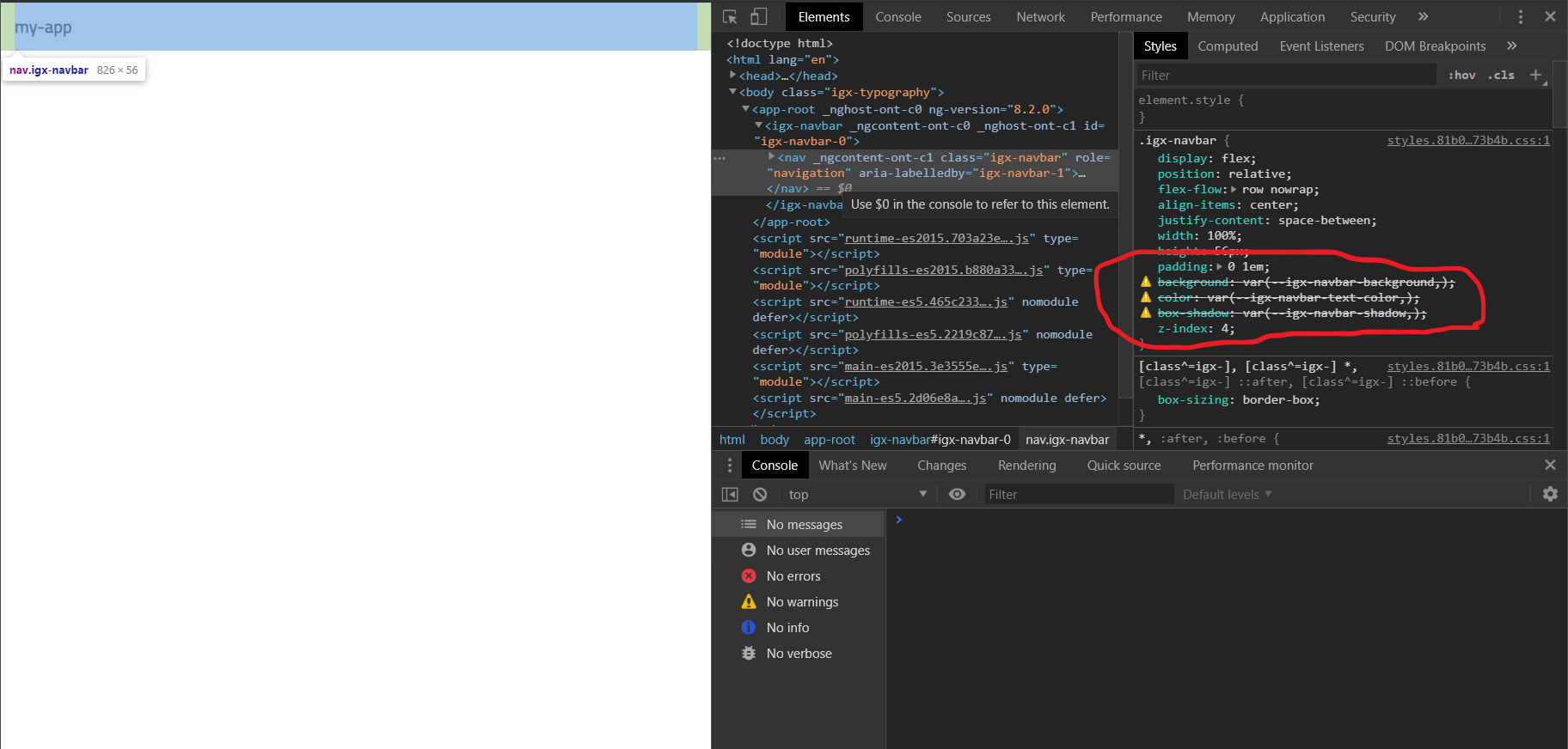 [Sass] "--var" function doesn't work when $legacy-support is set to false on production build ...