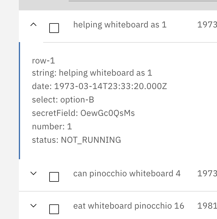 [TABLE] Expand / Collapse row icon · Issue #232 · carbon-design-system ...