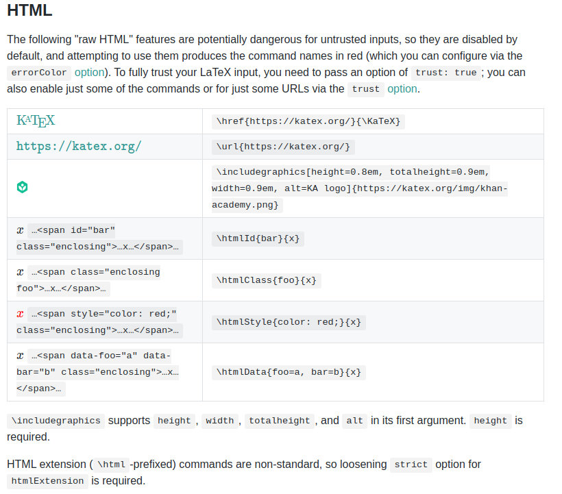 Katex: Can we make the trust options editable via config · Issue #1013 · shd101wyy/vscode ...
