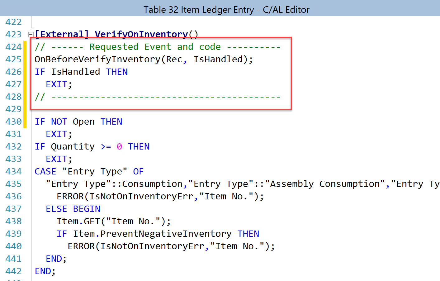 [Event Request] Table 32 Item Ledger Entry · Issue #2763 · microsoft/ALAppExtensions · GitHub