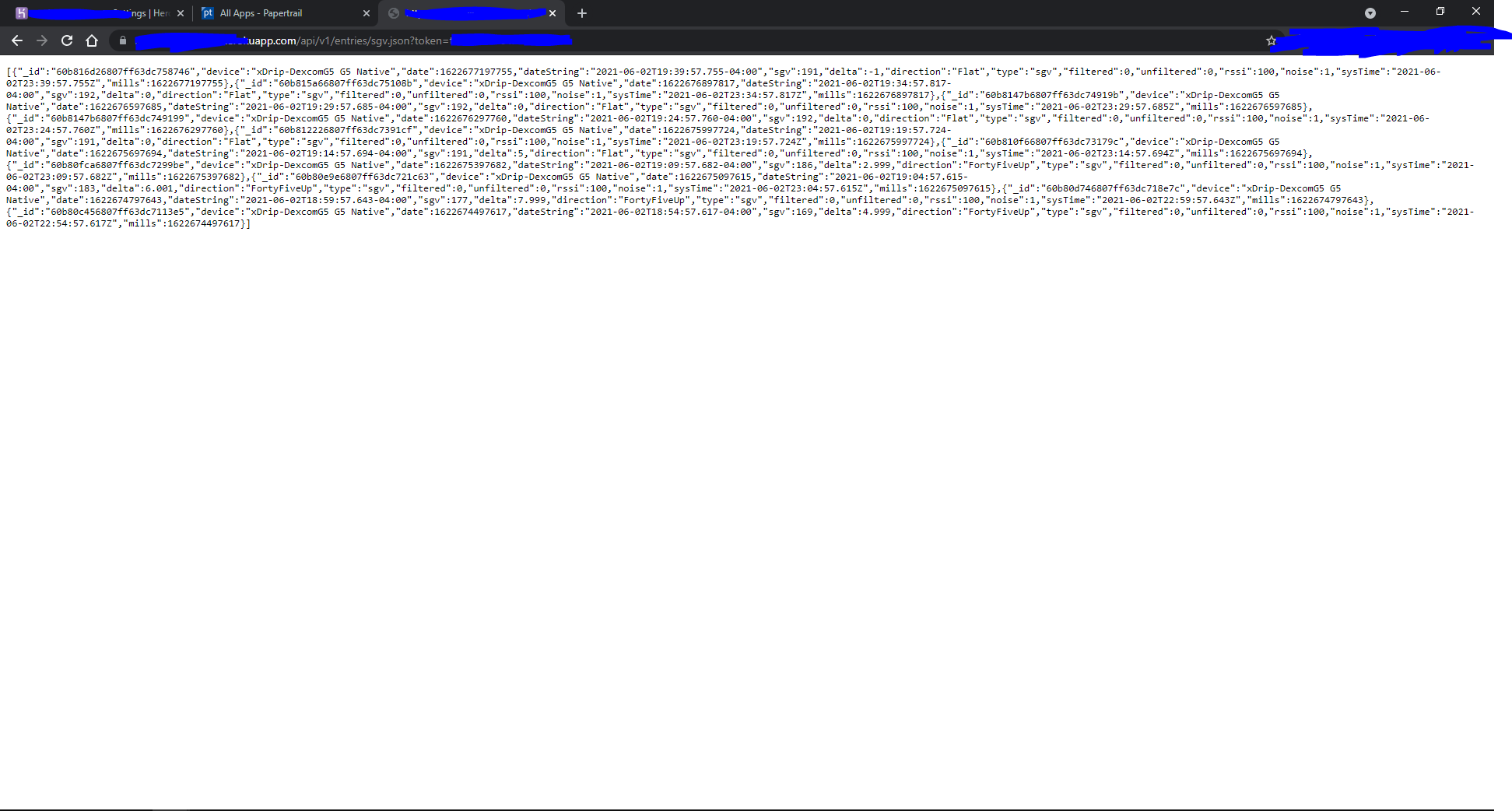 Requesting data via the v1 API using the "count" parameter and token-based auth returns a 401 ...