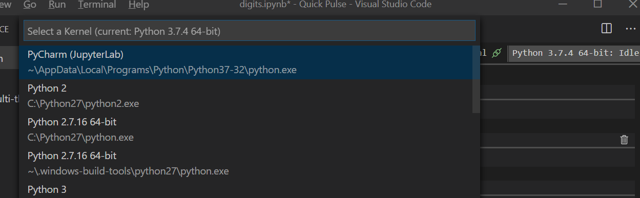 Changing conda environment on lower bar doesn't change notebook ...