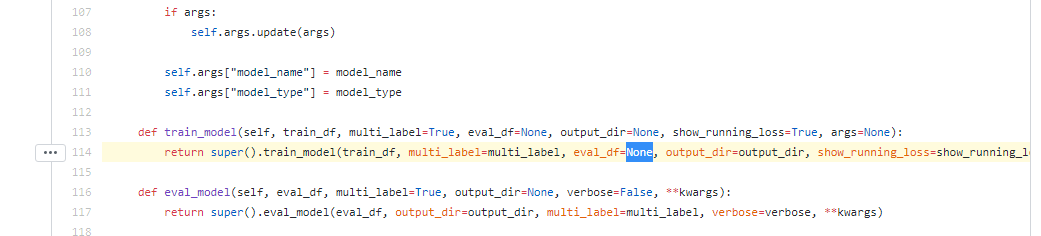Error on multi_label_classification->train_model with eval_df · Issue ...