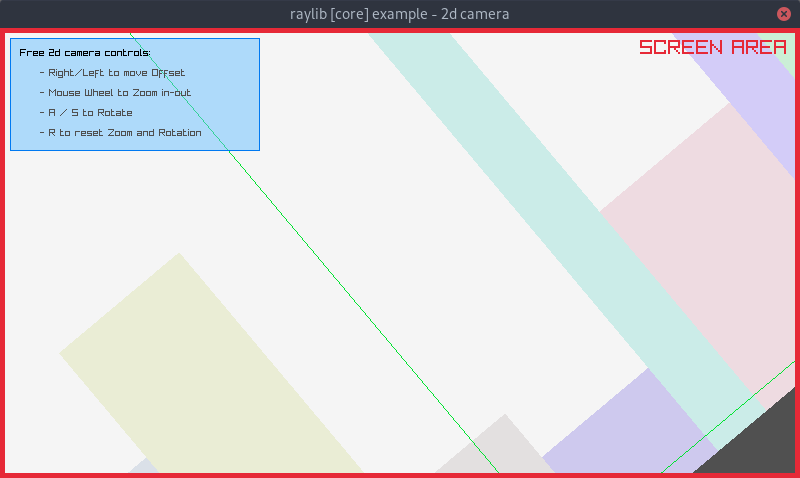 [examples] 2D camera example not working properly · Issue #965 · raysan5/raylib · GitHub