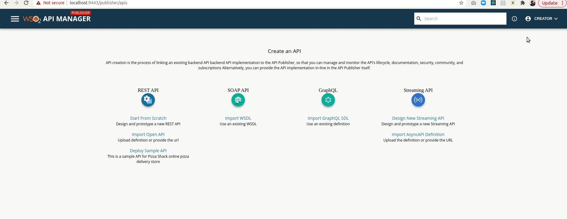 UI Error shows when creating sample Pizzashack API in Publisher UI · Issue #10043 · wso2/product ...