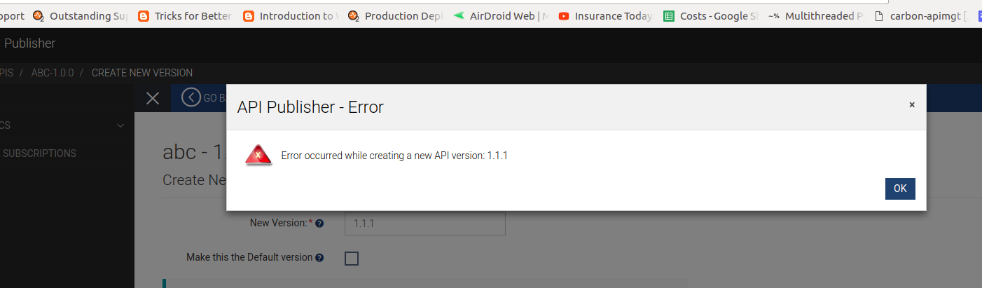 Cannot create a new version when current API has scopes · Issue #2987 · wso2/product-apim · GitHub