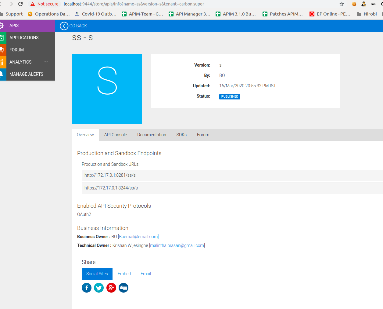 API Business/Tech Owner information is missing in DevPortal · Issue #7758 · wso2/product-apim ...
