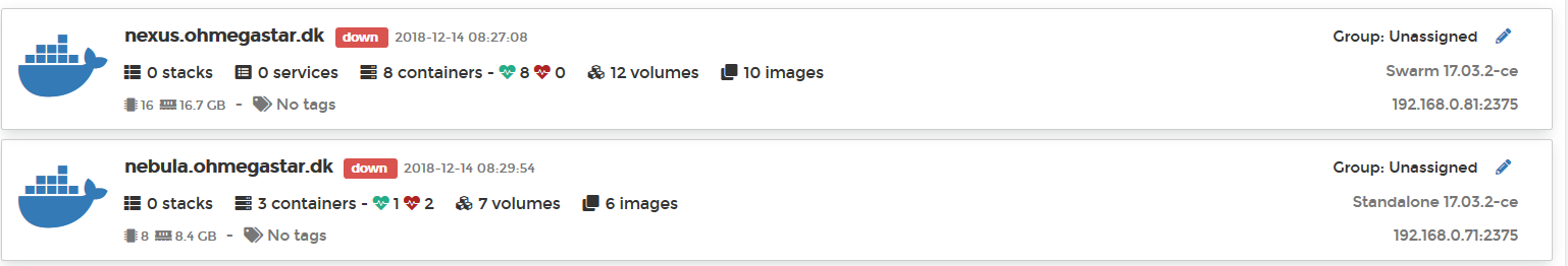 Failure Endpoint is unreachable. Connect to another swarm manager. / Failure Unable to connect ...