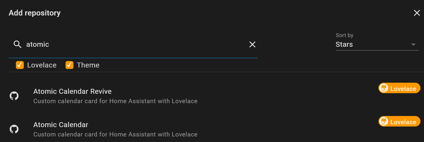 Not showing up in HACS? · Issue #484 · totaldebug/atomic-calendar ...