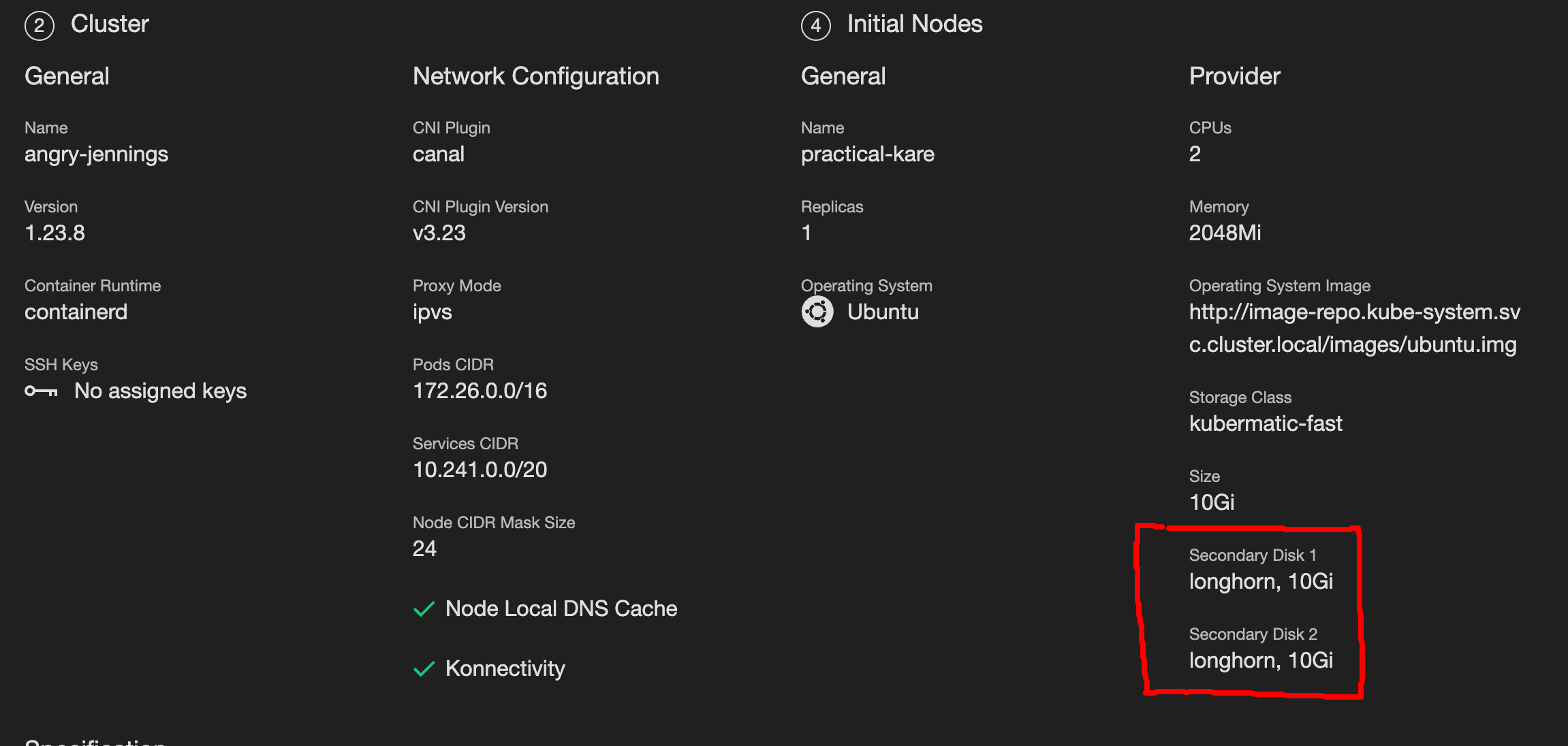 Kubevirt: incorrect number of secondary disk added during cluster creation · Issue #4721 ...