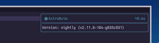 Include the updater channel in the output of :AstroVersion · Issue #1541 · AstroNvim/AstroNvim ...