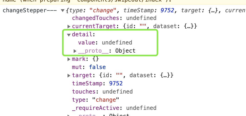[stepper] change事件回调参数是undefined · Issue #2174 · Tencent/tdesign-miniprogram · GitHub