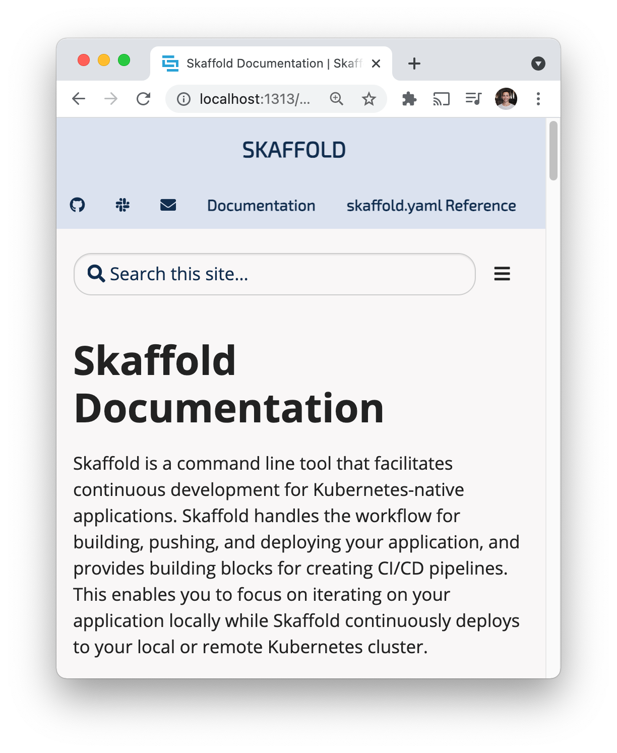 [Docs fixit] Link `CLI Reference`and `skaffold.yaml API` directly on the site header · Issue ...