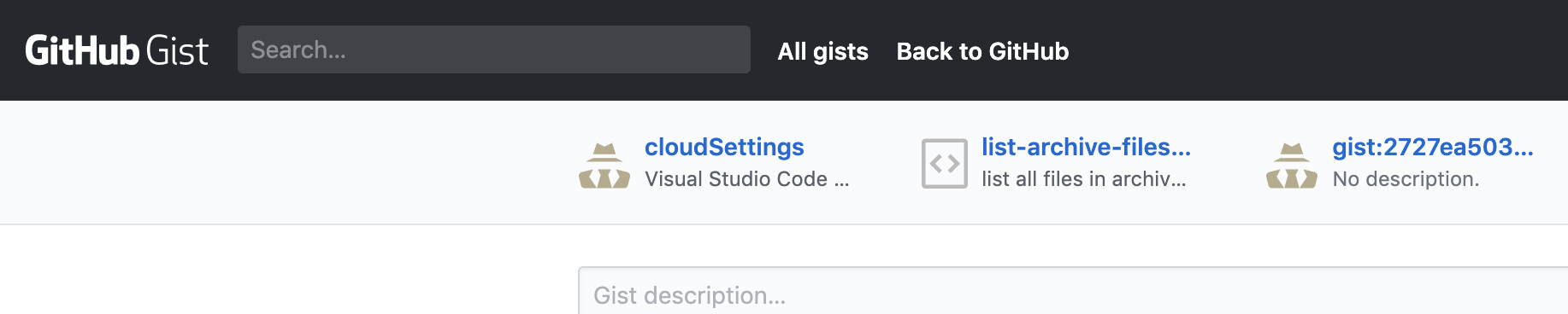 "Select your existing gist" doesn't work well · Issue #1083 · shanalikhan/code-settings-sync ...