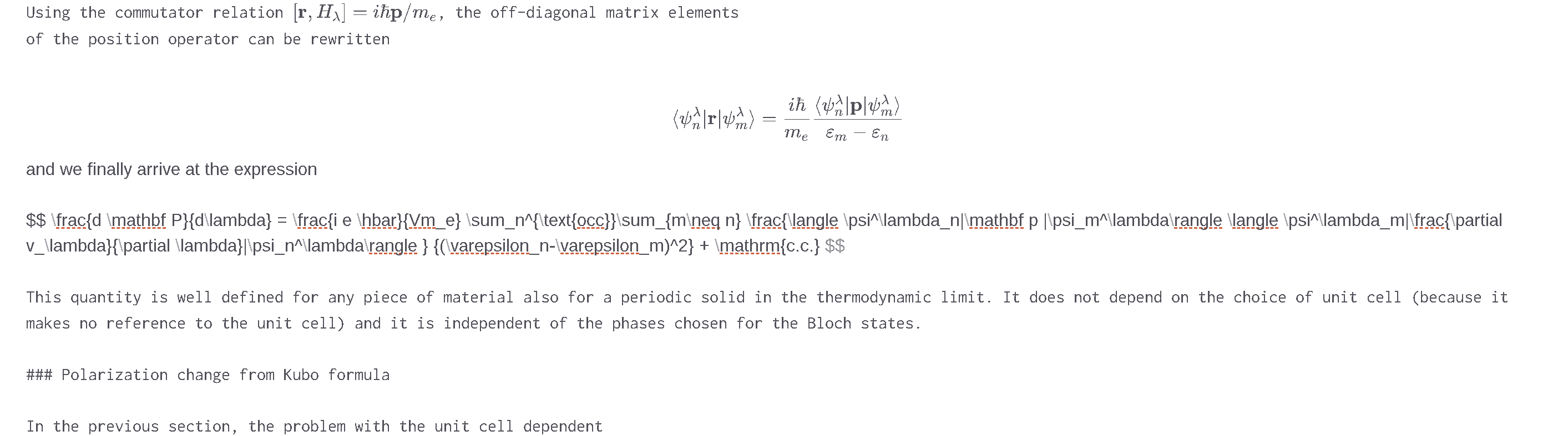 Display math does not render correctly, and breaks down correct ...