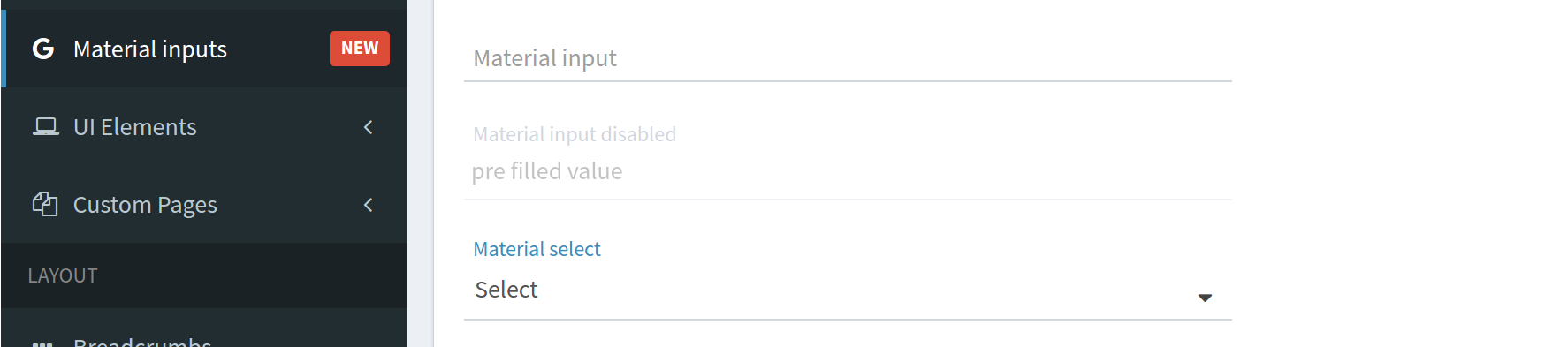 Labels should be gray on disabled material design inputs · Issue #80 · adminfaces/admin-theme ...