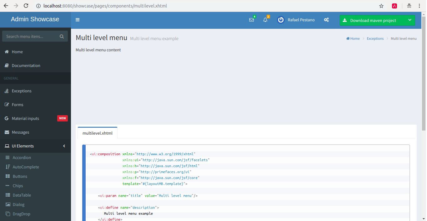 Double Vertical Scroll Bar When Using Multlevel Menu · Issue 216 · Adminfaces Admin Theme · Github
