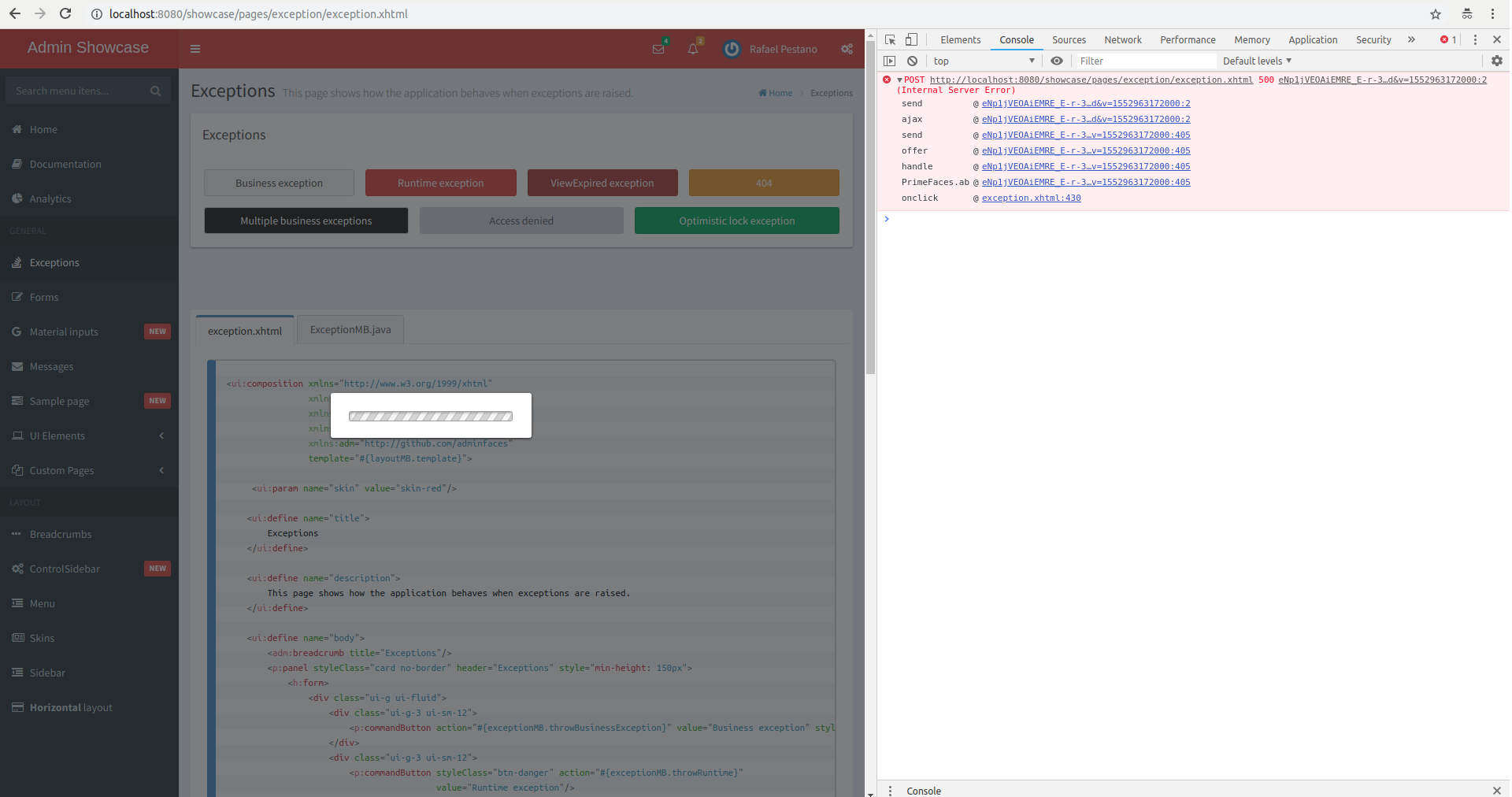 Use redirect instead of forward when sending user to error pages · Issue #166 · adminfaces/admin ...