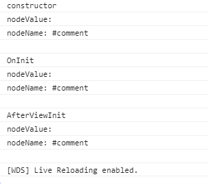 Directive on ng-container: inconsistent behavior when accessing 'el.nativeElement.nodeValue ...