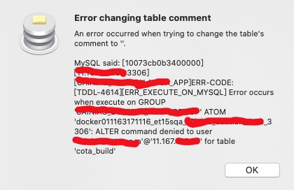 refresh table content，but execute changing table comment every time · Issue #3636 · sequelpro ...