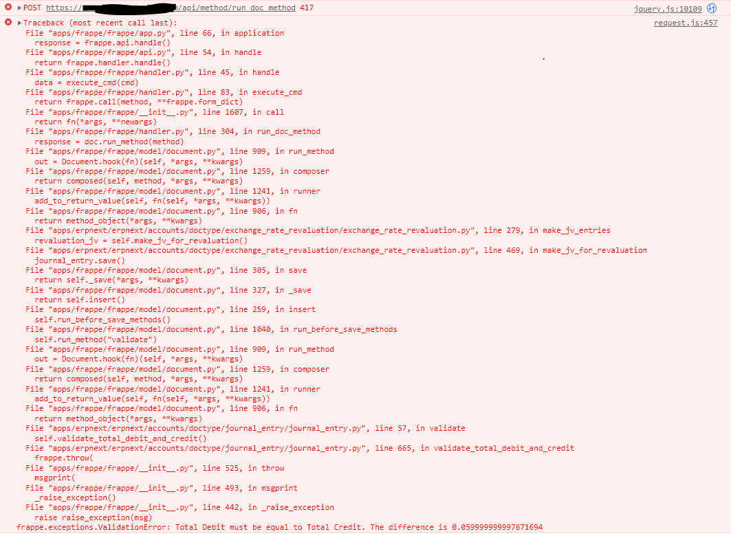 Cannot create journal entry from exchange rate revaluation · Issue #34406 · frappe/erpnext · GitHub