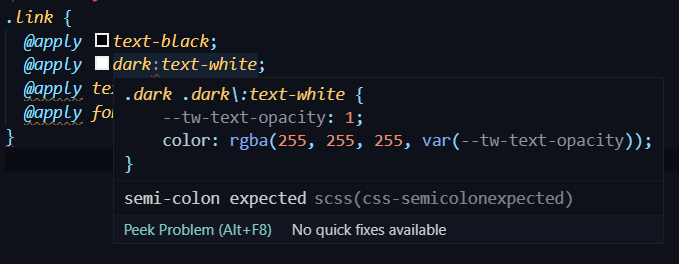 Dark Mode directive · tailwindlabs tailwindcss · Discussion #2855 · GitHub