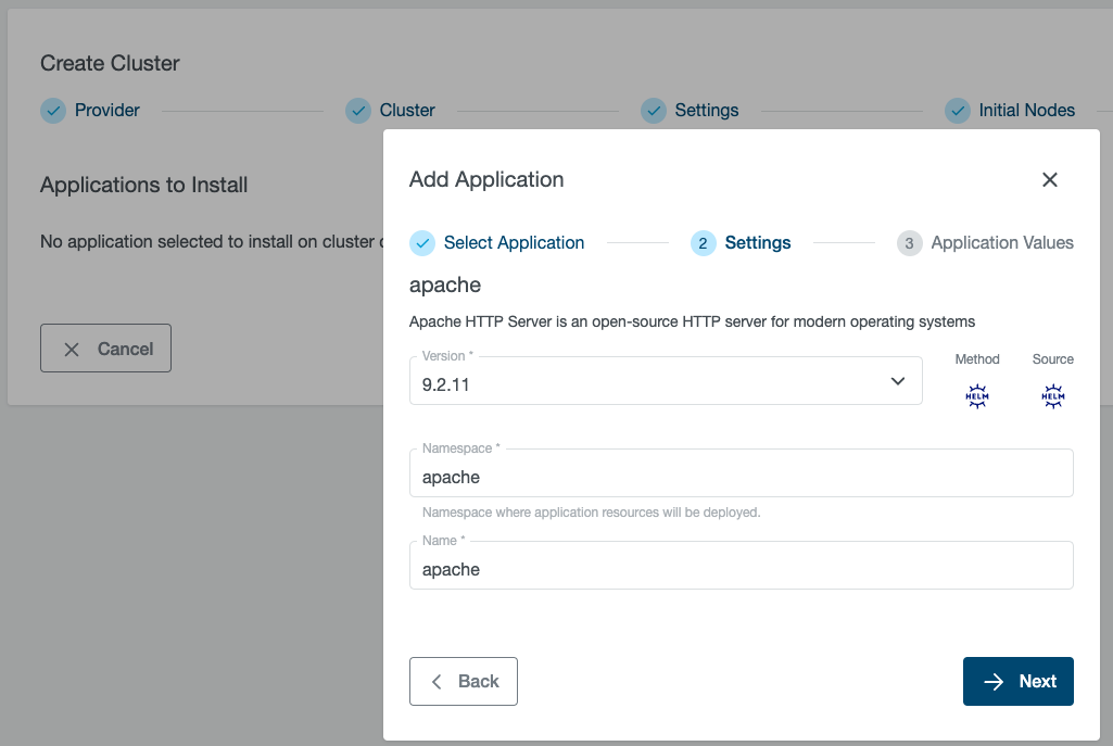ApplicationInstallation created in incorrect namespace & not editable from the UI · Issue #5679 ...