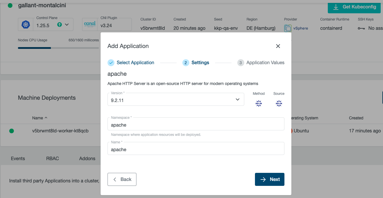 ApplicationInstallation created in incorrect namespace & not editable from the UI · Issue #5679 ...