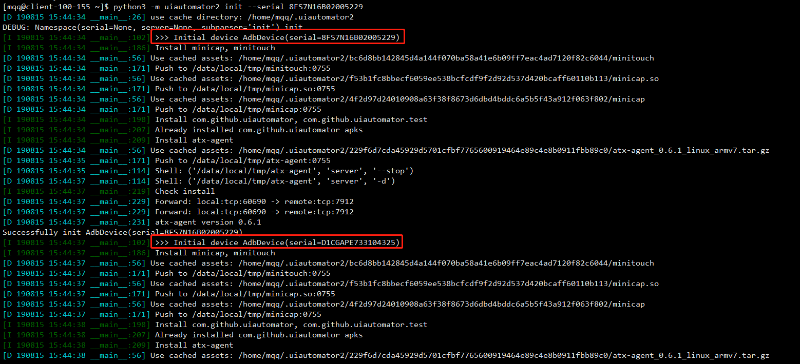 最新版本--serial参数不生效，无法通过--serial指定设备初始化 · Issue #409 · openatx/uiautomator2 · GitHub