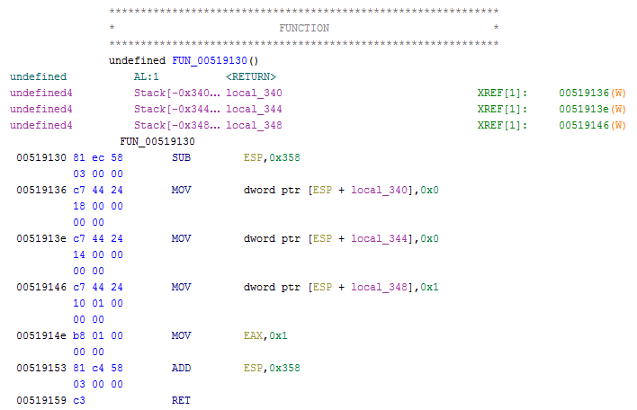 Indirect function calls confuse the stack analyzer - no references to stack variables · Issue ...