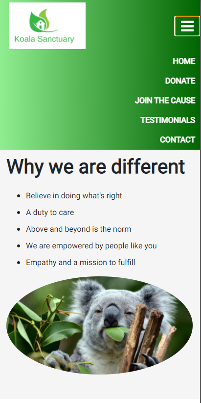 GitHub - canahuate16/koala-sanctuary: Fully Responsive Website utilizing HTML/CSS and JavaScript.
