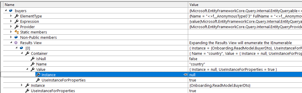 efcore and odata: the EDM instance of type [some-type] is missing the property [some-property ...