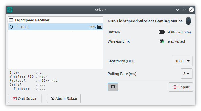 g305 incorrect polling rate value? · Issue #792 · pwr-Solaar/Solaar ...