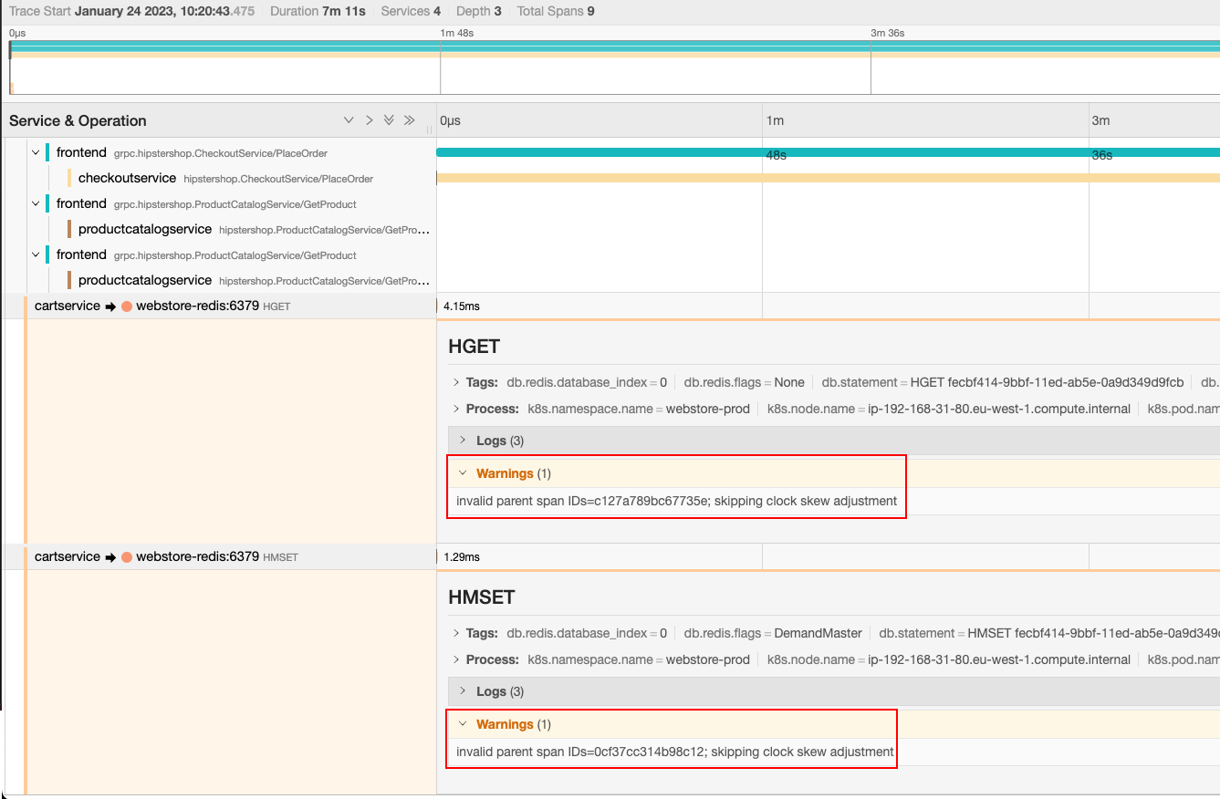 🐞 Separated graph nodes due to parent spans being dropped in ingestion · Issue #1273 · teletrace ...